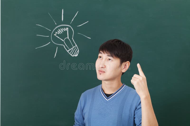 Eine neue Idee stockfoto. Bild von kreide, geschäft, beweggrund - 54294090