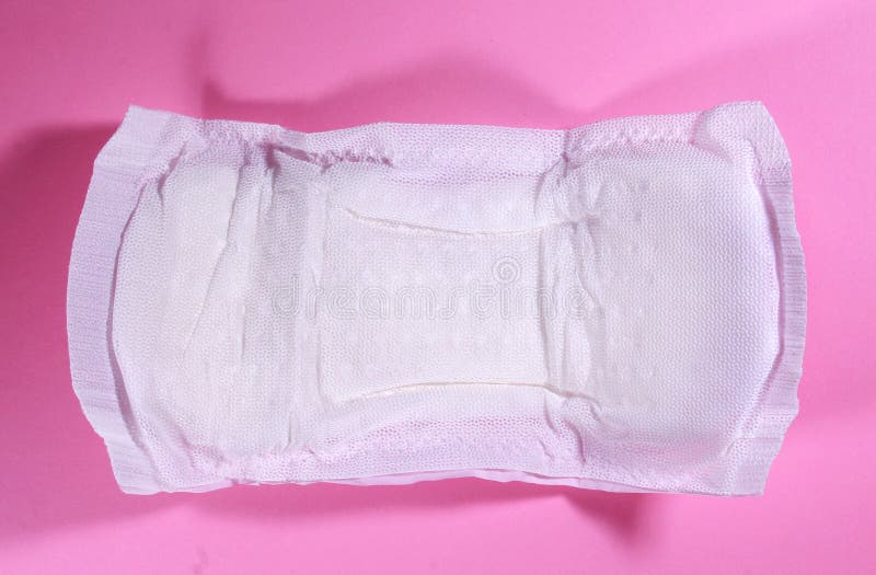 Damenbinde Lokalisiert Auf Weißem Hintergrund Beschneidungspfad ...