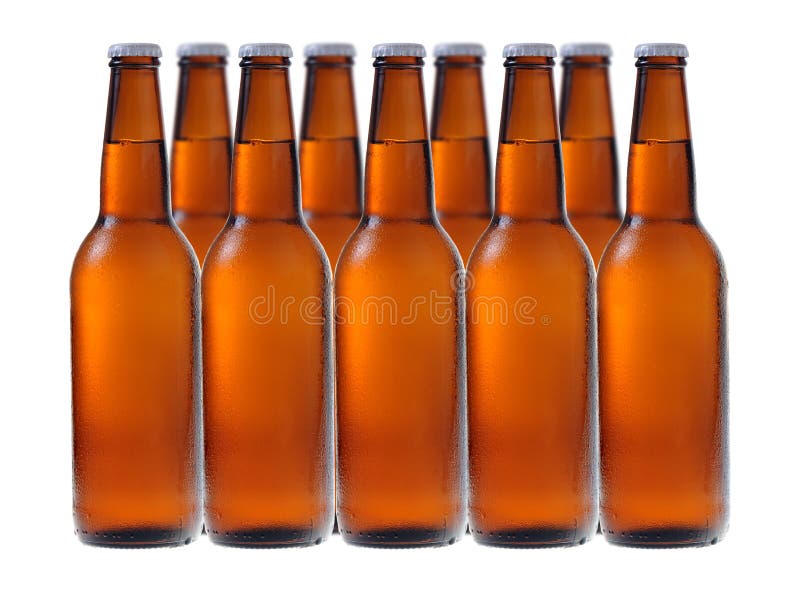 Eine Flasche Bier stockfoto. Bild von hintergrund, getrennt - 16164618