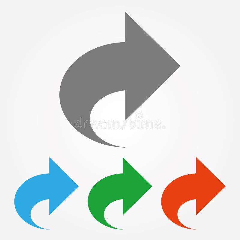 Runder Pfeil Symbol Vektor Neu Laden Illustrationeneps Vektor Abbildung ...