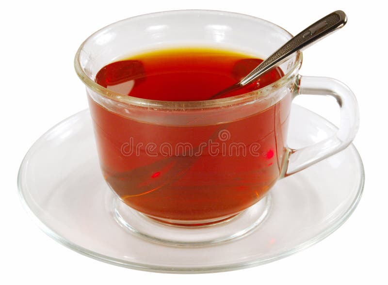 Eine Tasse Tee stockbild. Bild von asiatisch, glas, getränk - 1659029