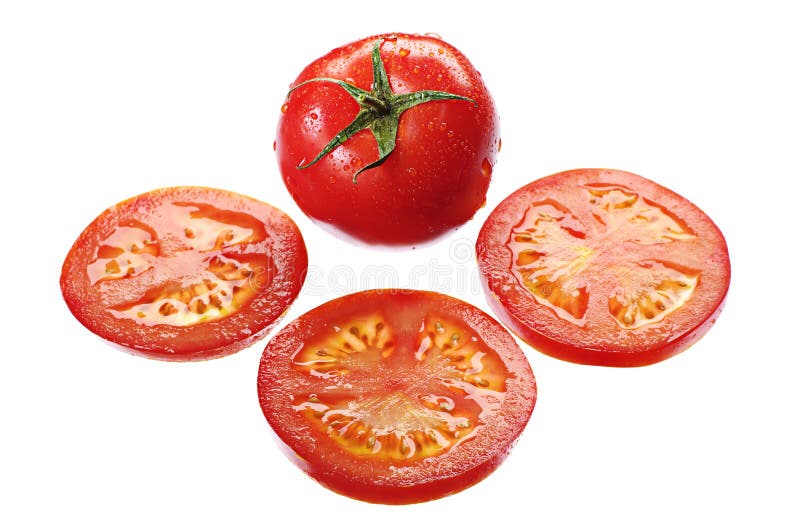 Tomate geschnitten stockfoto. Bild von gemüse, schnitt - 31327482