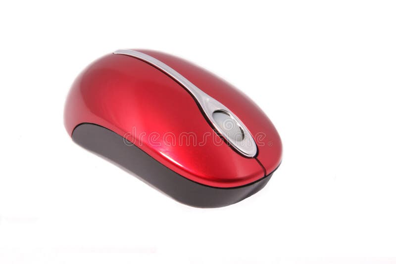 Drahtlose Moderne Computermaus Der Schwarzen Note Lokalisiert Stockbild ...