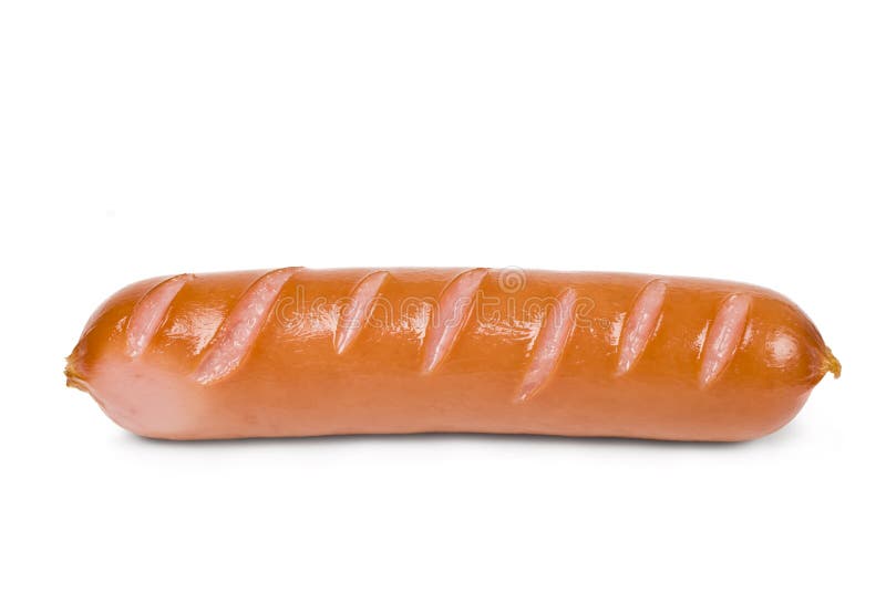 Eine Wurst stockbild. Bild von schnitt, einzeln, feinschmecker - 42850687