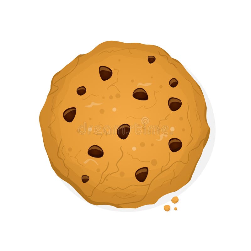 Cookie Vector Cartoon Illustration Stock Vector - Illustration of brown ...