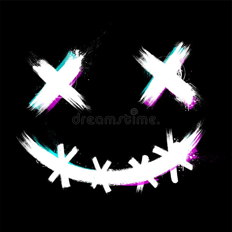 Scary Smile Face for Halloween Stock Vector - Illustration of freak ...