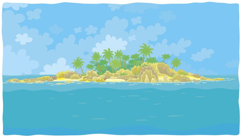 Einsame Insel Stock Illustrationen, Vektors, & Klipart – (181 Stock ...