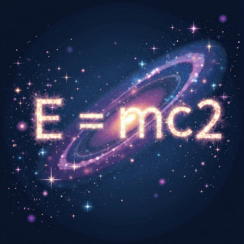 Einstein S Equation, E McÂ², is Depicted in a Sparkling, Cosmic Style ...