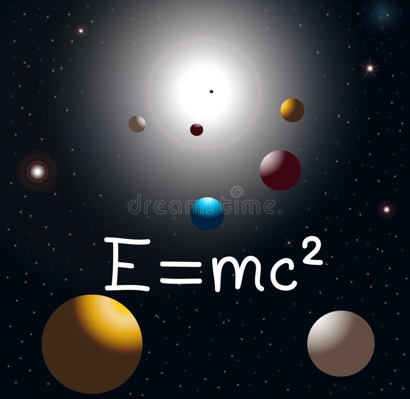 Einsteins theory stock illustration. Illustration of presentation ...