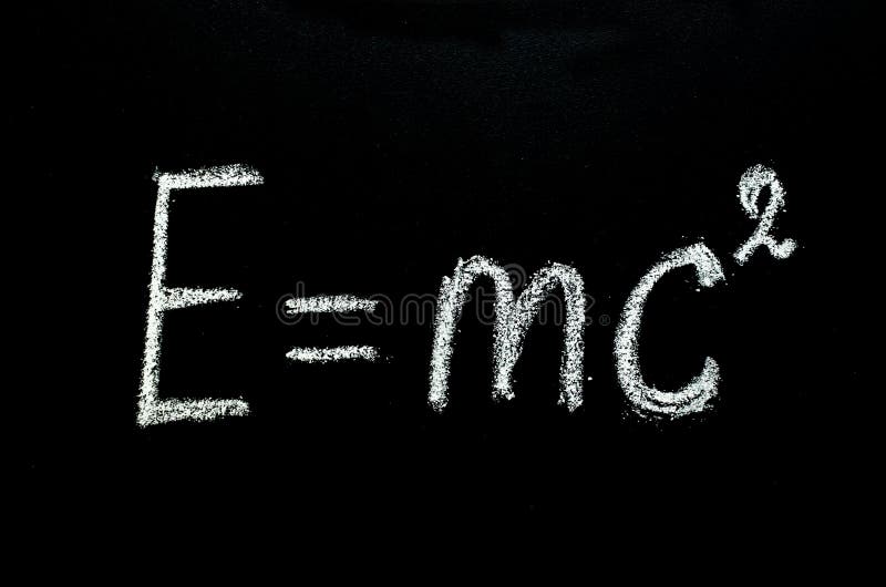 Einstein Formula Of Relativity Stock Image - Image of emc2, calculation ...
