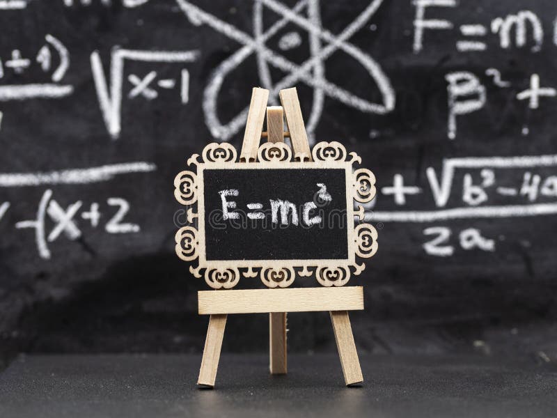 Einstein S General Relativity Formula Written with Chalk on a ...