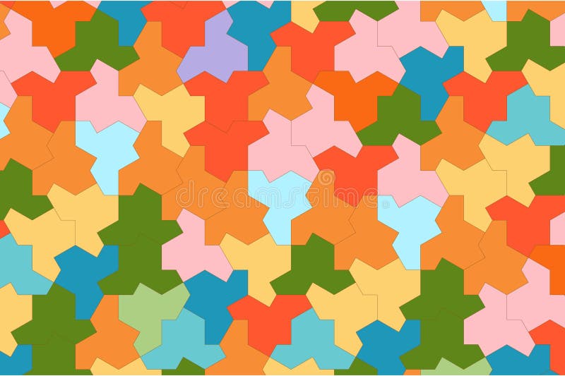 Jigsaw Puzzle Shape the Hat Aperiodic 13-Sided Tile Non-Repeating ...