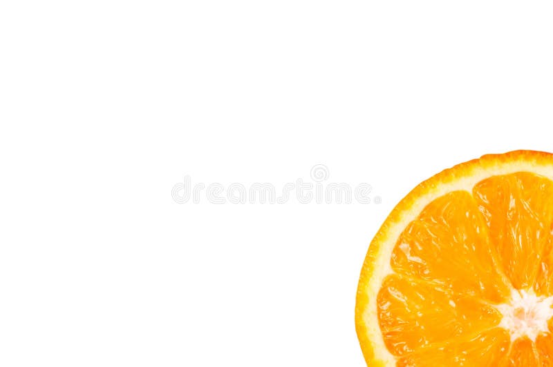 Einzelner Querschnitt Der Orange Stockfoto - Bild von vitamin, nave ...