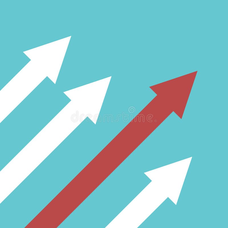 Diagonaler Pfeil, Der Herauf Ikone Zeigt Stock Abbildung - Illustration ...