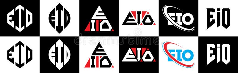 EIO Letter Logo Design in Six Style. EIO Polygon, Circle, Triangle ...