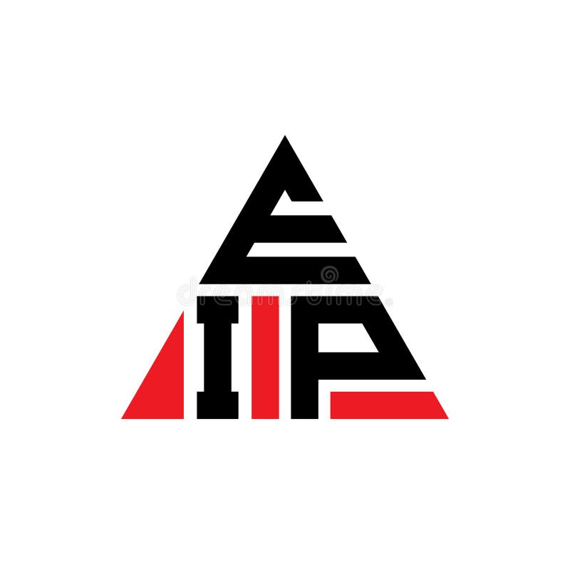 EIP Triangle Letter Logo Design with Triangle Shape. EIP Triangle Logo ...