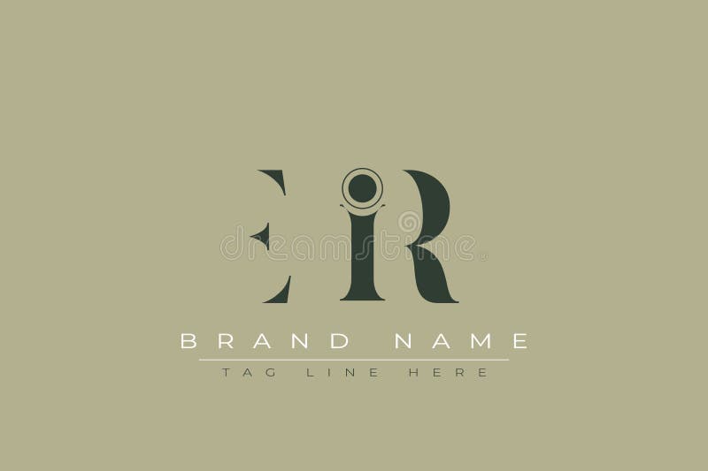 EIR Abstract Letter Logo Design Stock Vector - Illustration of logo ...
