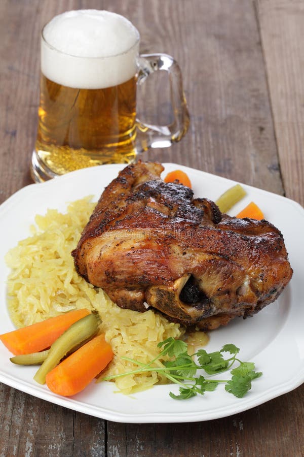 Eisbein stock image. Image of beer, carrot, knuckle, glass - 12753025