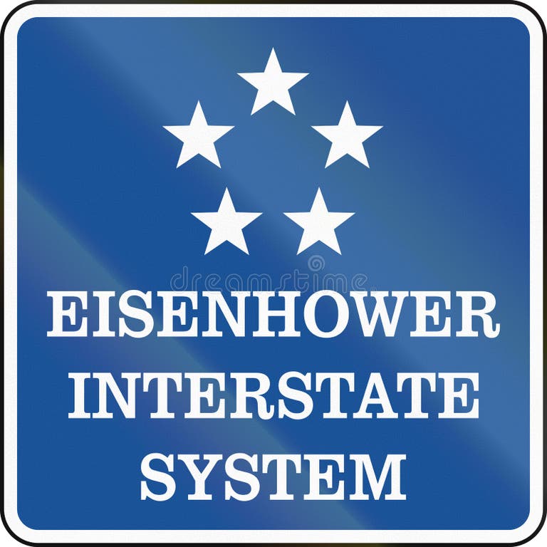 Eisenhower Interstate System Stock Illustration - Illustration of ...