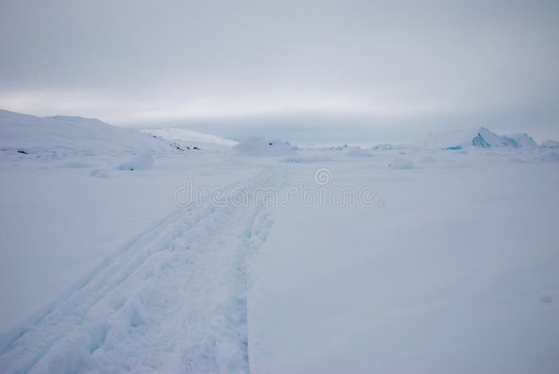 Eisfeld in Grönland stockbild. Bild von arktisch, feld - 5400887