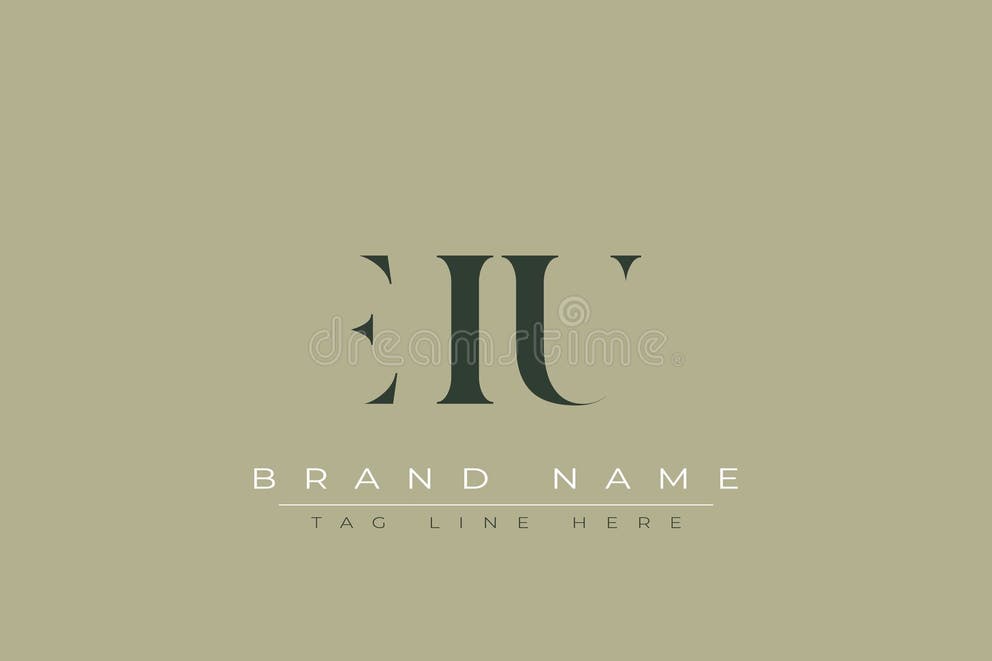 EIU Abstract Letter Logo Design Stock Vector - Illustration of symbol ...