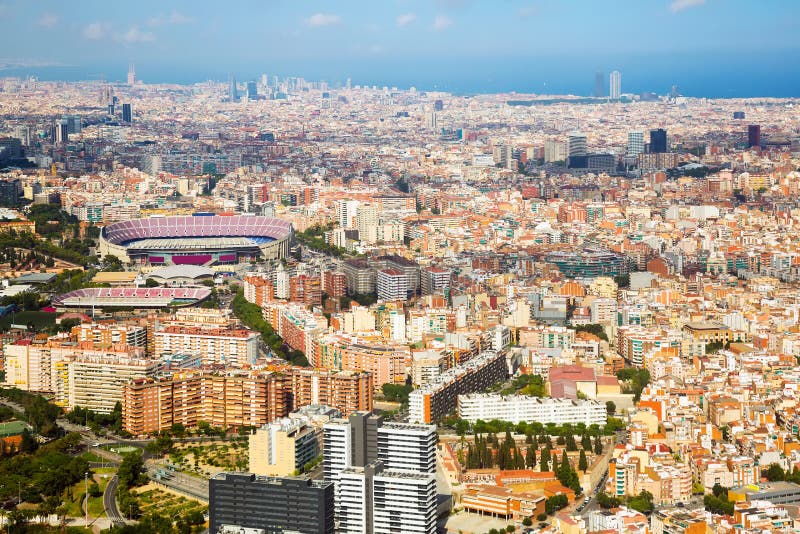 The Eixample District of Barcelona in Spain Stock Image - Image of ...