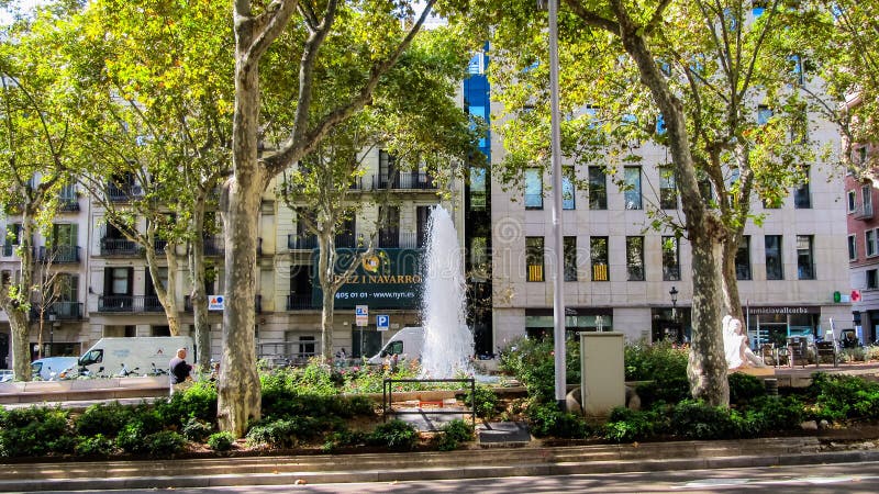 Eixample District of Barcelona in Spain Editorial Photography - Image ...