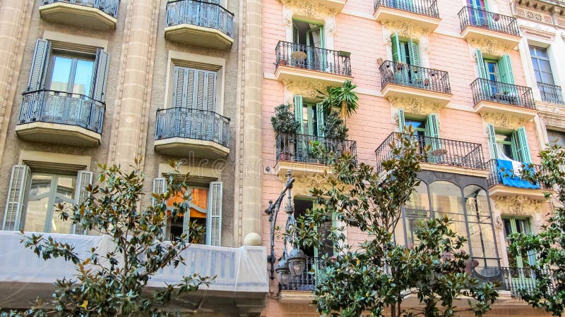 Eixample District of Barcelona in Spain Editorial Stock Photo - Image ...