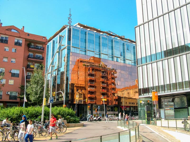 Eixample District of Barcelona in Spain Editorial Stock Image - Image ...