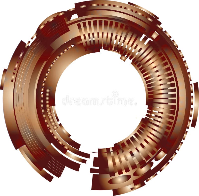 Technology Wheel on White Background Stock Illustration - Illustration ...