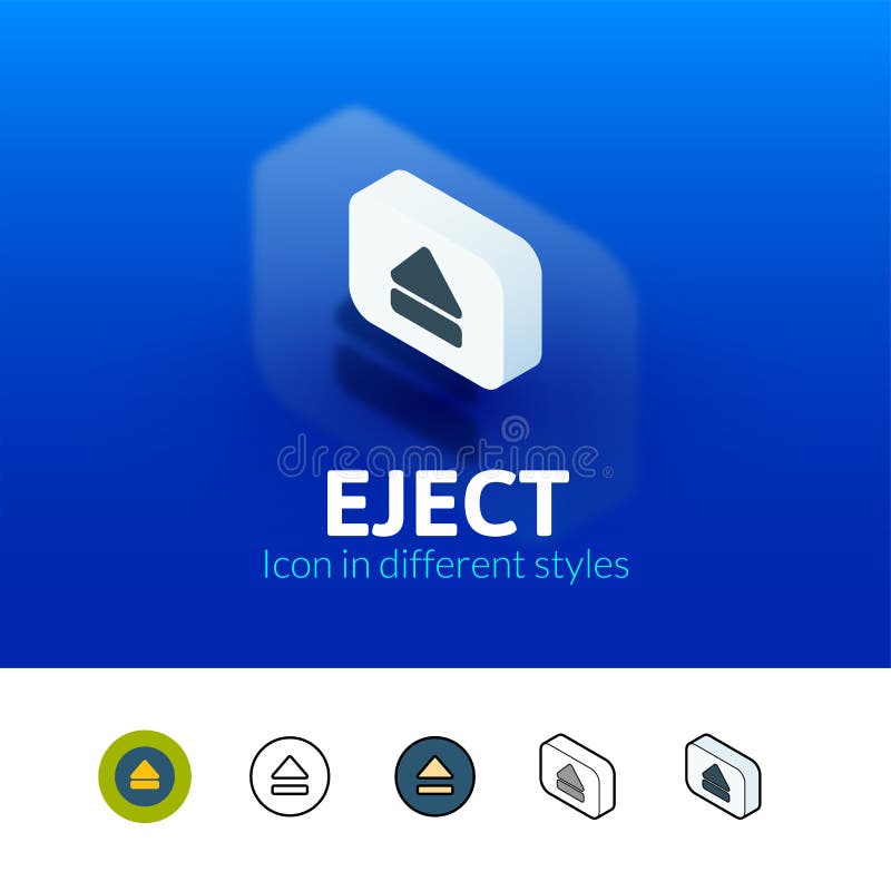 Modern Eject Icon Button Logo Stock Vector - Illustration of media ...