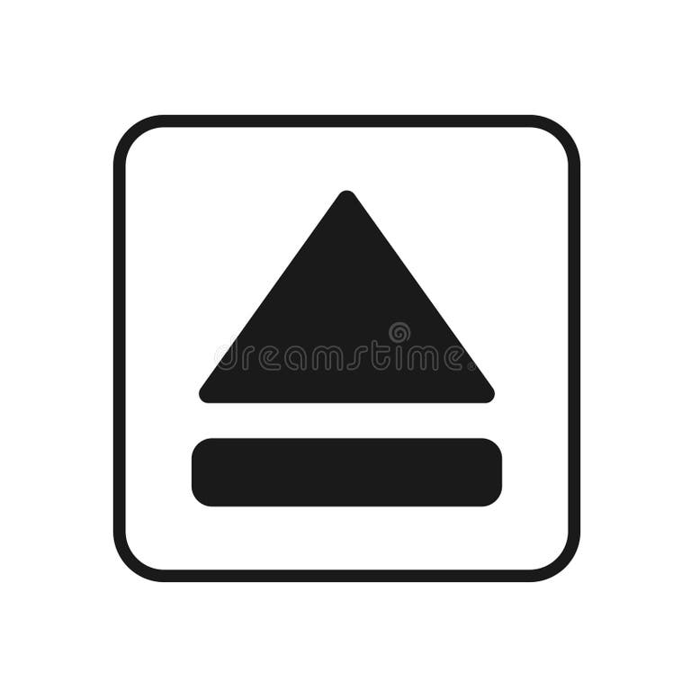 Eject Icon, Flat Illustration of Eject, Eject Sign Symbol â€“ Vector ...