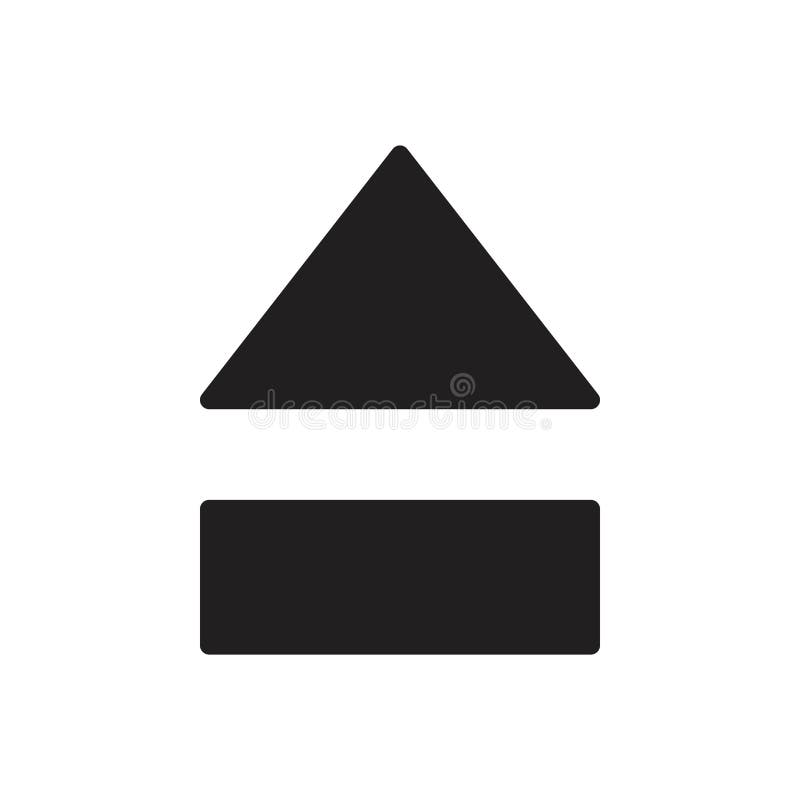 Eject Icon Flat Line Illustration Stock Illustration - Illustration of ...