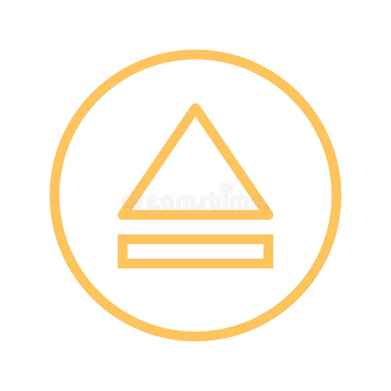 Eject Icon Illustration Design Stock Vector - Illustration of play ...