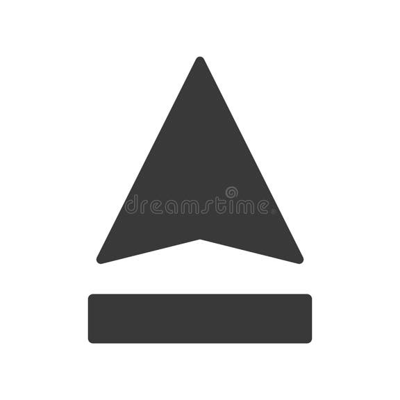 Eject Icon Vector stock vector. Illustration of eject - 161465640