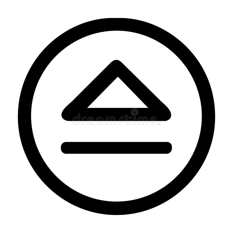 Eject Vector Icon Eps 10. Open Symbol Stock Vector - Illustration of ...