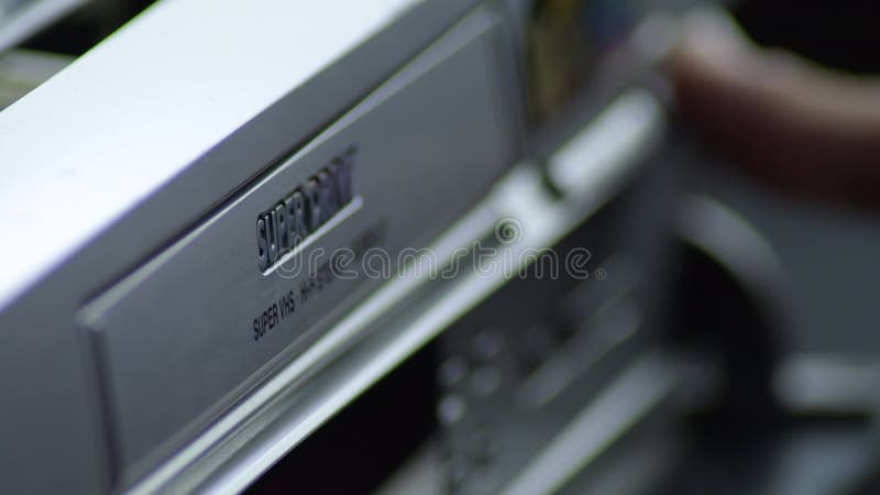 Ejecting a Video Cassette in a Vhs Video Stock Footage - Video of ...