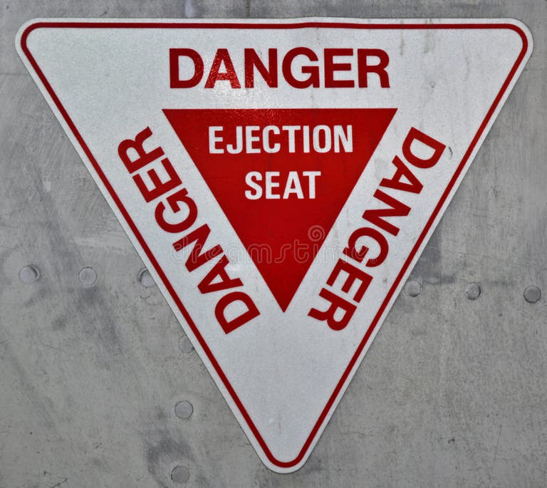 Ejection Seat Sign stock image. Image of powerful, aircraft - 20505129