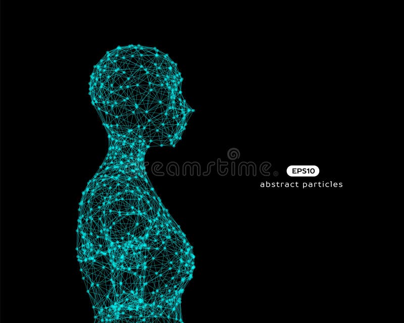 Ejemplo Abstracto Del Vector Del Busto Humano Ilustración del Vector ...