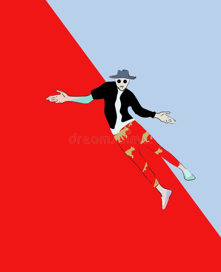 Ejemplo Abstracto Del Vector De Un Individuo Elegante Ilustración del ...