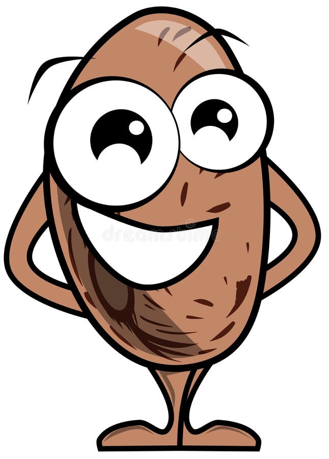 Vainas De Haba De La Historieta Con Las Habas Marrones Ilustración del ...