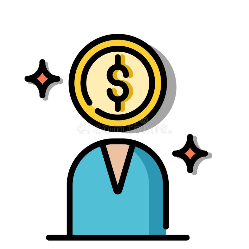 Línea ejemplo avariciosa ilustración del vector. Ilustración de ...