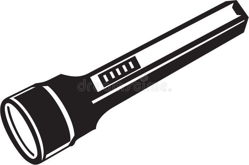 Ejemplo Blanco Y Negro De La Linterna Ilustración del Vector ...