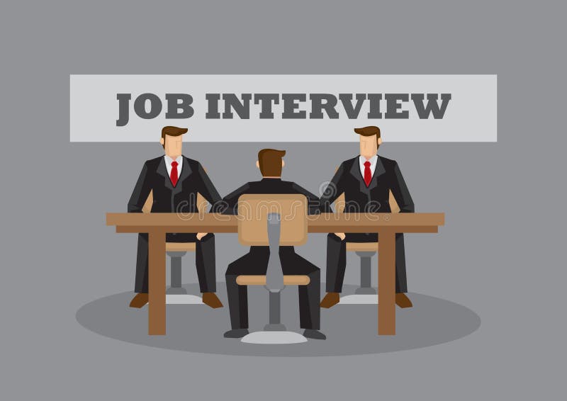 Ejemplo Cara a Cara De Job Interview Cartoon Vector Business ...