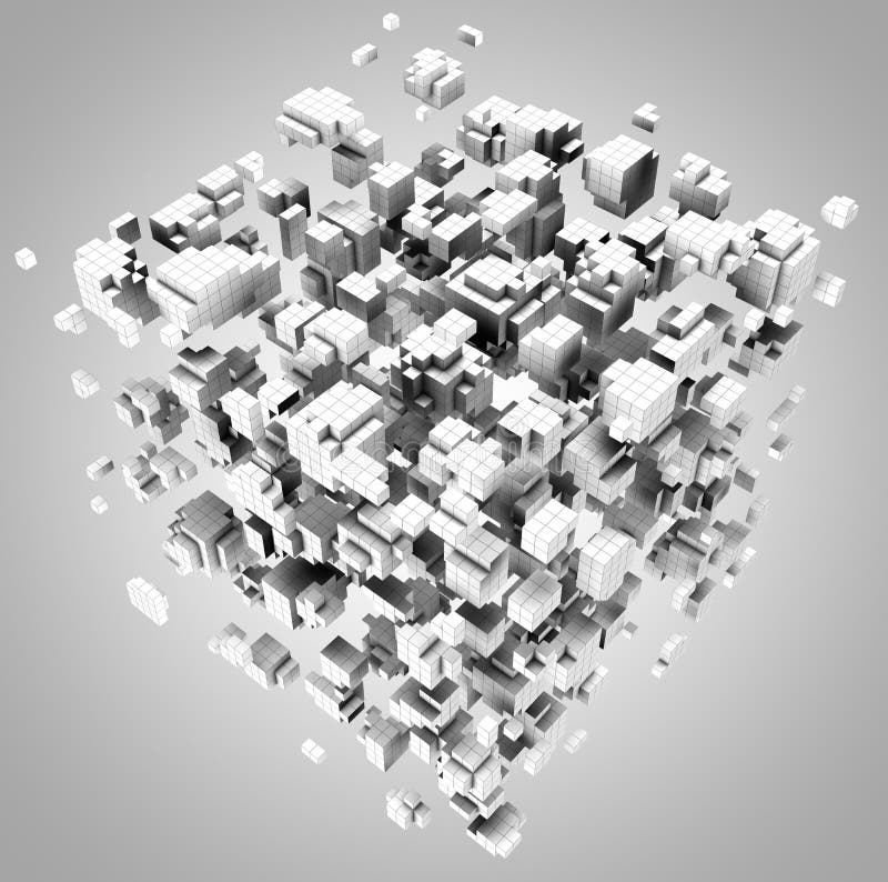 Ejemplo 3D Del Objeto Tridimensional Del Rombo Stock de ilustración ...