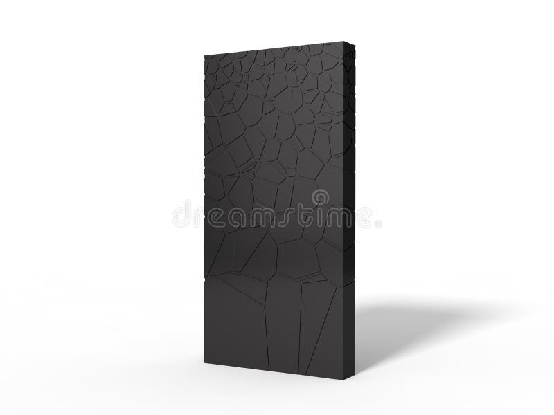 Ejemplo 3d Del Monolito Negro Stock de ilustración - Ilustración de ...