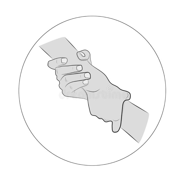 Ejemplo De Dos Manos Que Se Detienen Fuertemente Ilustración del Vector ... Ejemplo De Dos Manos Que Se Detienen Fuertemente Ilustración del Vector ...