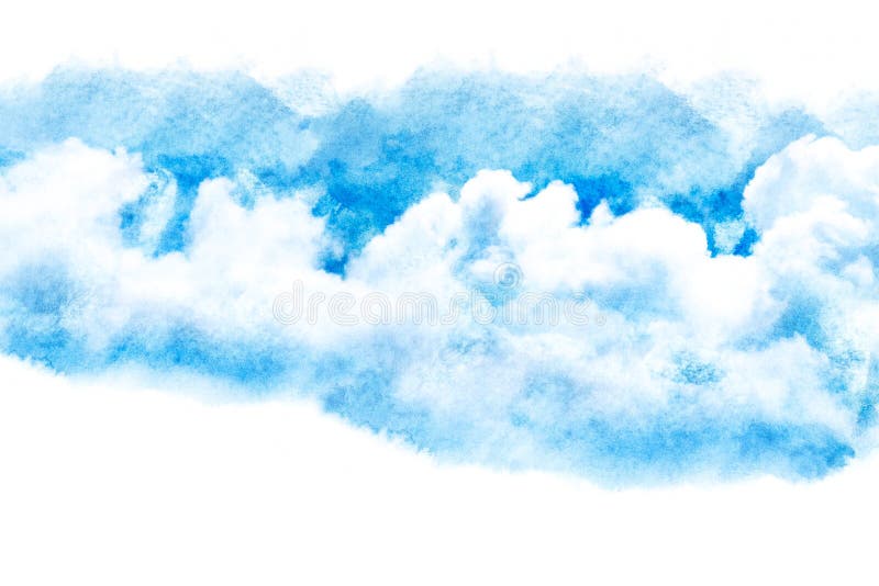 Ejemplo De La Acuarela De La Nube Stock de ilustración - Ilustración de ...