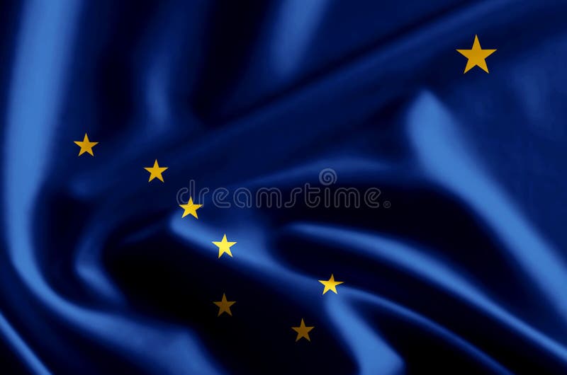 Ejemplo De La Bandera De Alaska Stock de ilustración - Ilustración de ...