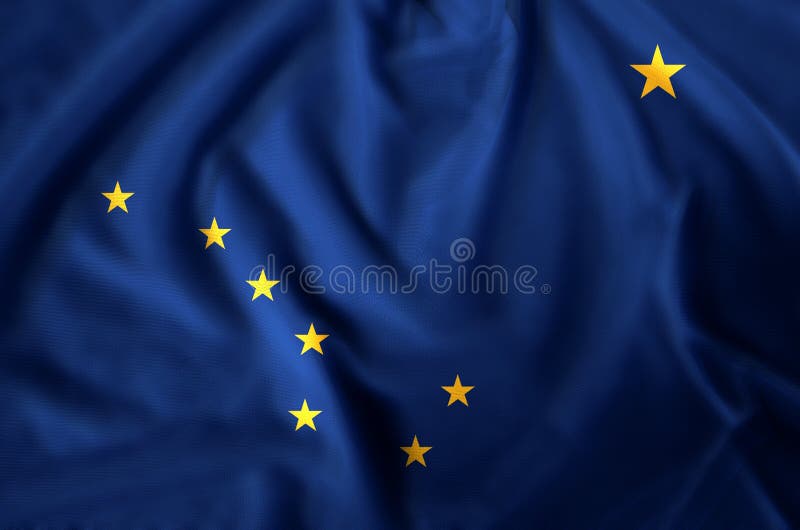 Ejemplo De La Bandera De Alaska Stock de ilustración - Ilustración de ...
